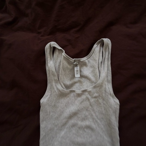 SKIMS | Tops | Skims Gray Ribbed Tank Top | Poshmark